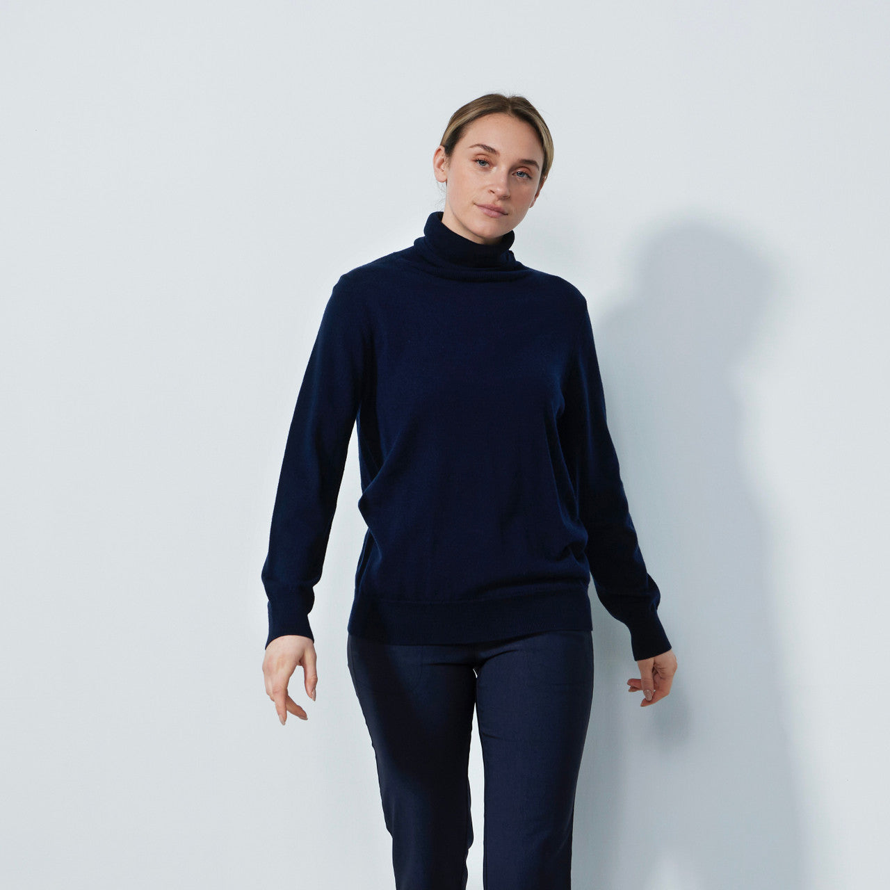 DS Boston Marine Blue Roll Neck Sweater | Daily Sports USA