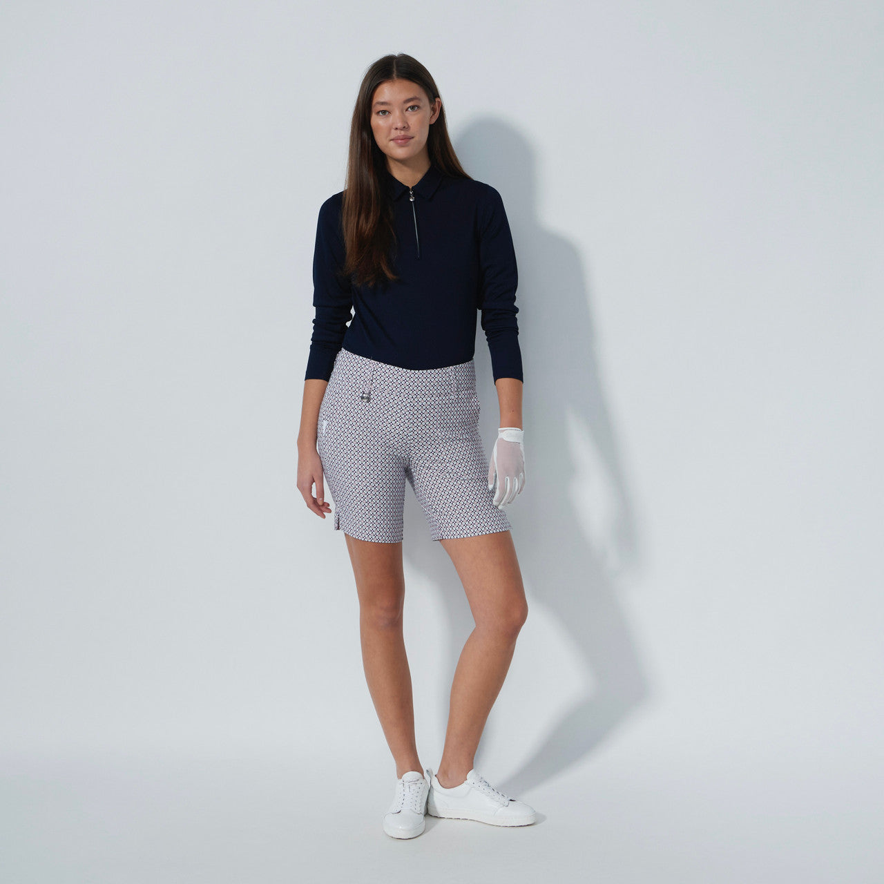 DS Magic Motif Mosaic Navy and Pink Print Shorts | Daily Sports USA